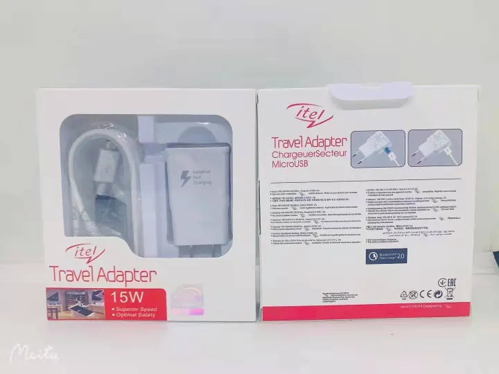 Original itel 15W Adaptive Fast Charging Charger with micro 3.0 USB ...