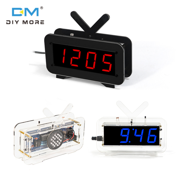 diymore Digit DIY LED Digital Clock Kit LED Electronic Clock with Time ...