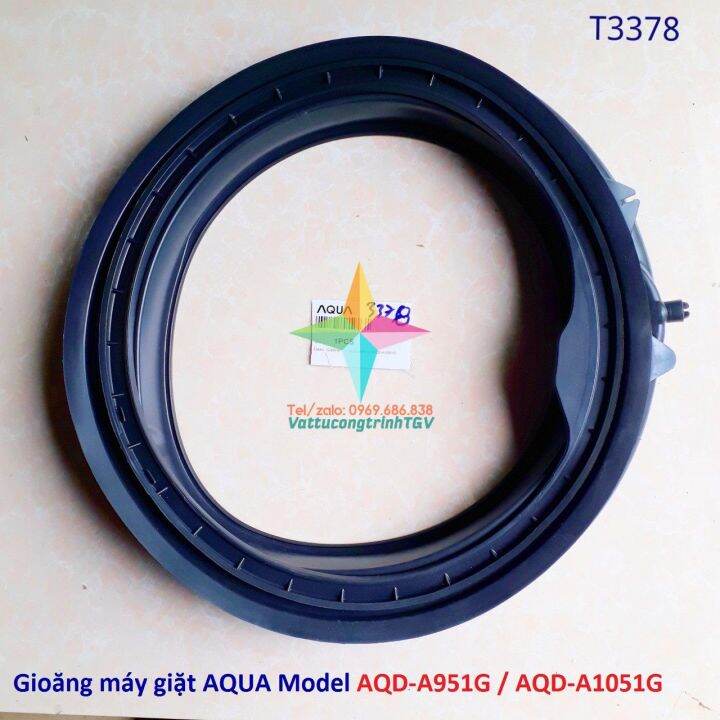 Gioăng ron cao su cánh cửa máy giặt AQUA Model AQD-A951G / AQD-A1051G ...