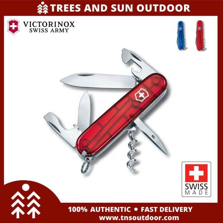 Victorinox Swiss Army Multi Tools Spartan Blue Red Trans Knives & Tools ...