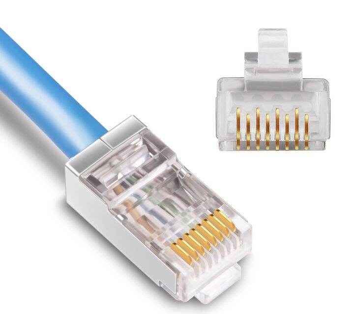 Modular Plug Network Cable Lan Connector RJ45 Assorted Color and ...