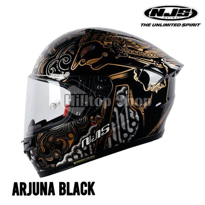 Helm NJS ZX-1R Arjuna Full Face Helmet | Lazada Indonesia