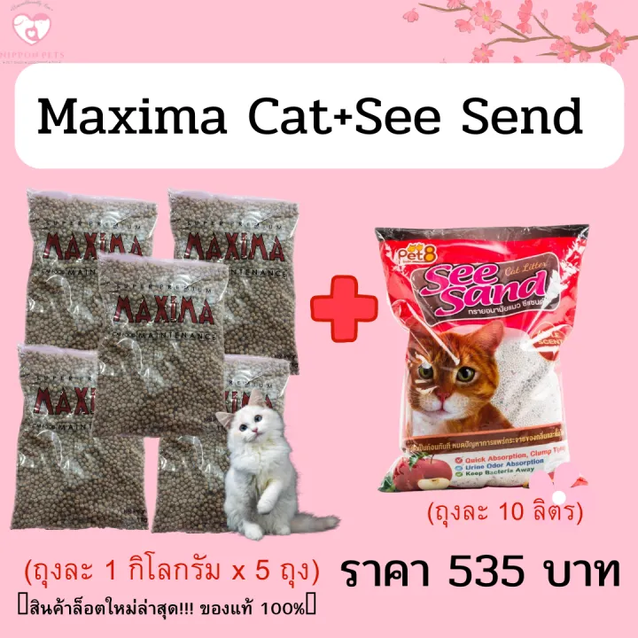 Maxima Cat 5 ถุง+See Sead 10L.1ถุง | Lazada.co.th