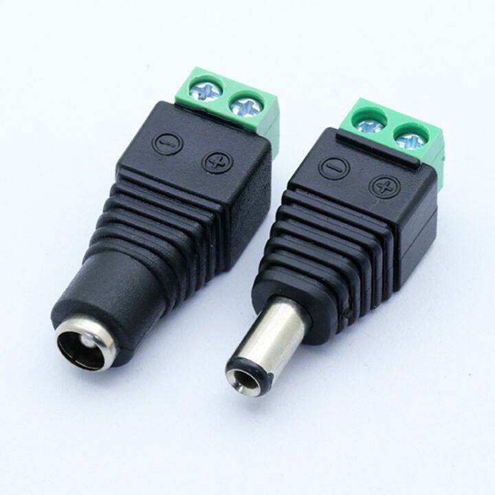 12V DC Male & Female Power Balun plug Connector 5.5*2.1 DC Jack ...