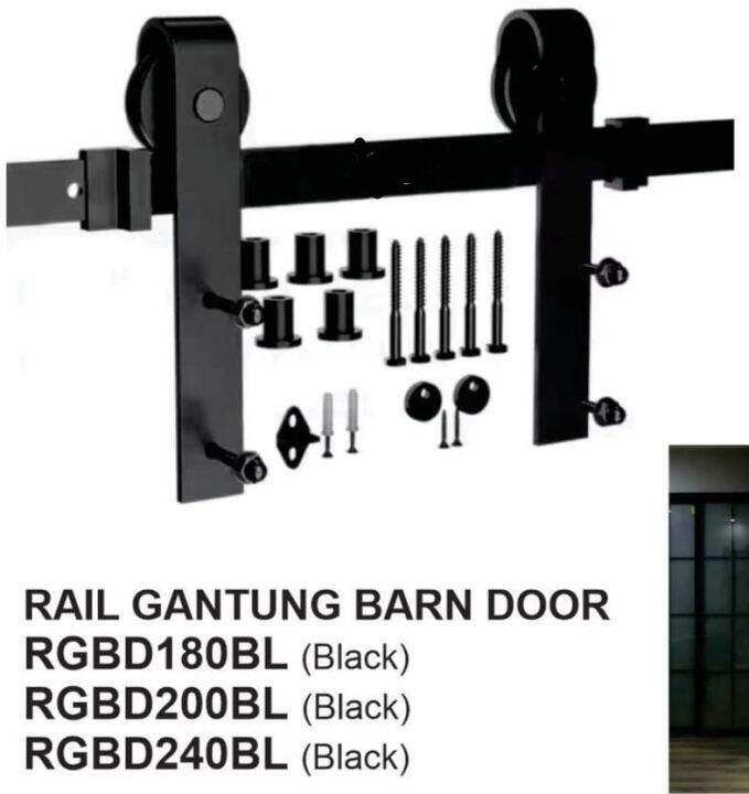 Rel gantung, rel pintu model gantung, rel pintu geser | Lazada Indonesia