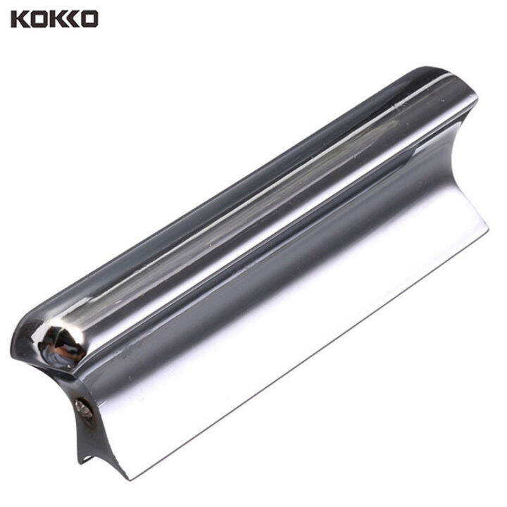 KOKKO Metal Guitar Slide Steel Solid Stainless Tone Bar Hawaiian Slider ...