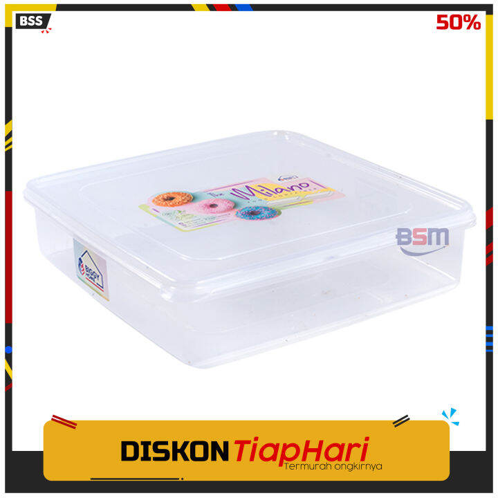 KOTAK DONAT BOX PLASTIK UKURAN JUMB0 10 LITER DONATSU TRANSPARAN MURAH ...