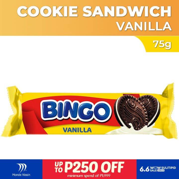 Bingo Cookie Sandwich Vanilla Slugs 75g | Lazada PH