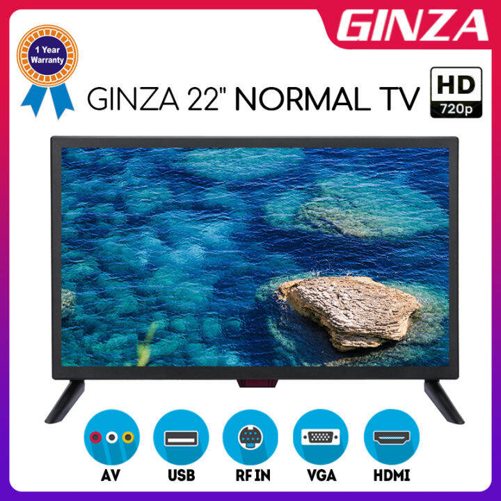GINZA 22 Inch TV 24 Inch TV LED & Not Smart Full HD TV Slim Frameless ...