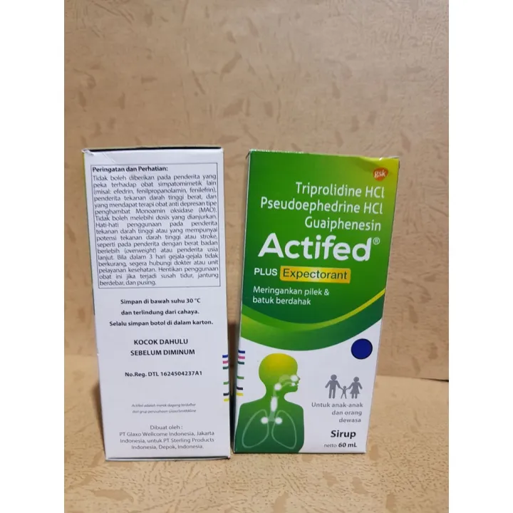 ACTIFED HIJAU BATUK DAN FLU 60ML | Lazada Indonesia