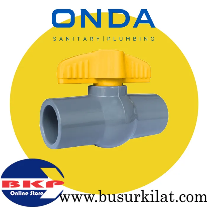 Stop Kran 1/2 Inch Ball Valve PVC Onda PVBG / POLOS / Stop Kran Onda ...