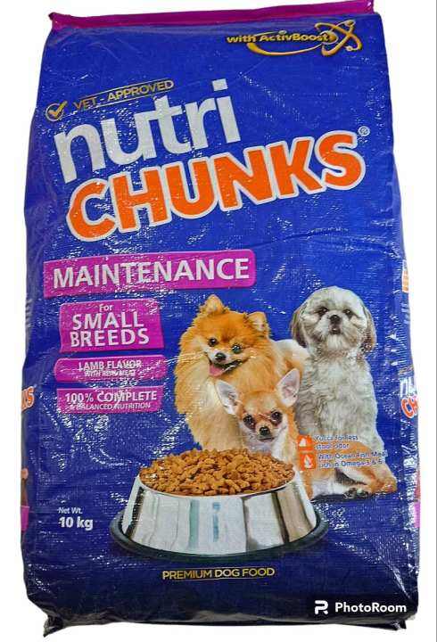 NUTRI CHUNKS MAINTENANCE SMALL BREED LAMB 10KG BAG | Lazada PH