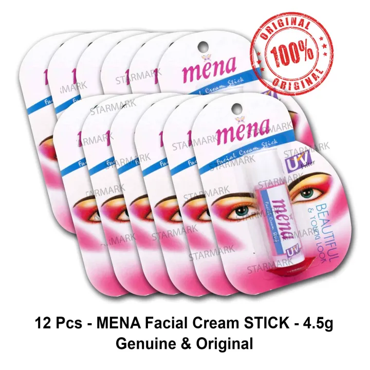 Mena Stick Sticks Facial Cream Stick Pink 4.5g each 4.5 grams each ...
