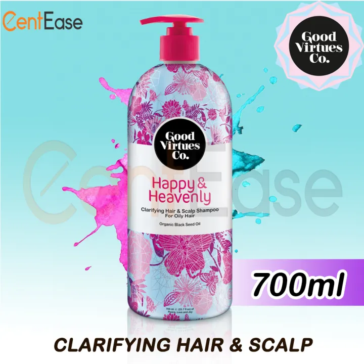 Good Virtues Co (GVC) Clarifying Hair & Scalp Shampoo 700ml - For Oily ...