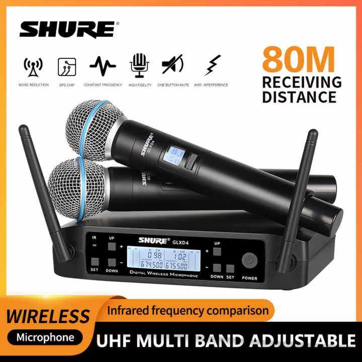 Shure GLXD4 PRO best-selling UHF stage band performance receiver 800HMz ...