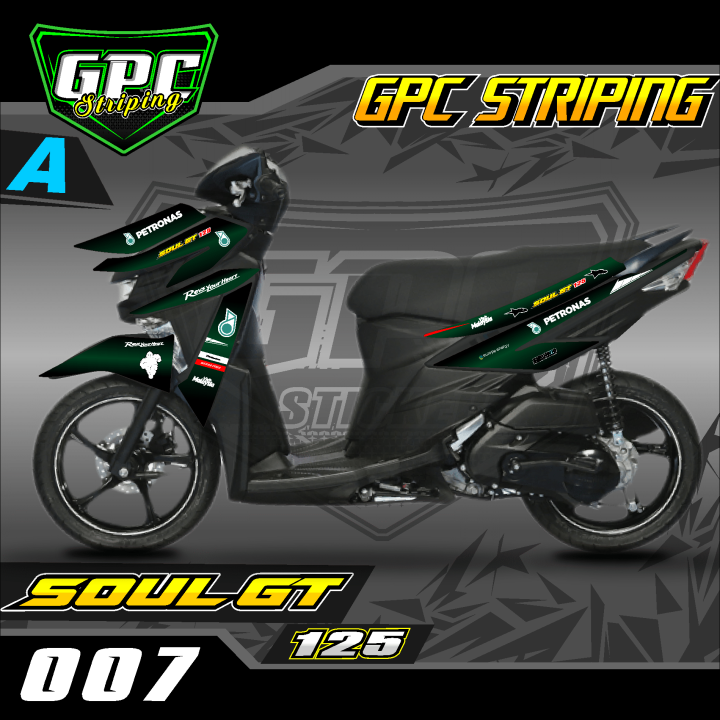 Sticker Striping Sticker Mio Soul Gt 125 007-Variasi List Motor Desain ...