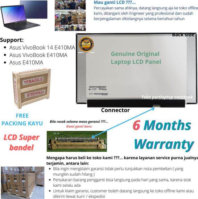 LCD Asus Vivobook 14 E410 E410M E410MA E410KA E410KAO E410MAO new ...