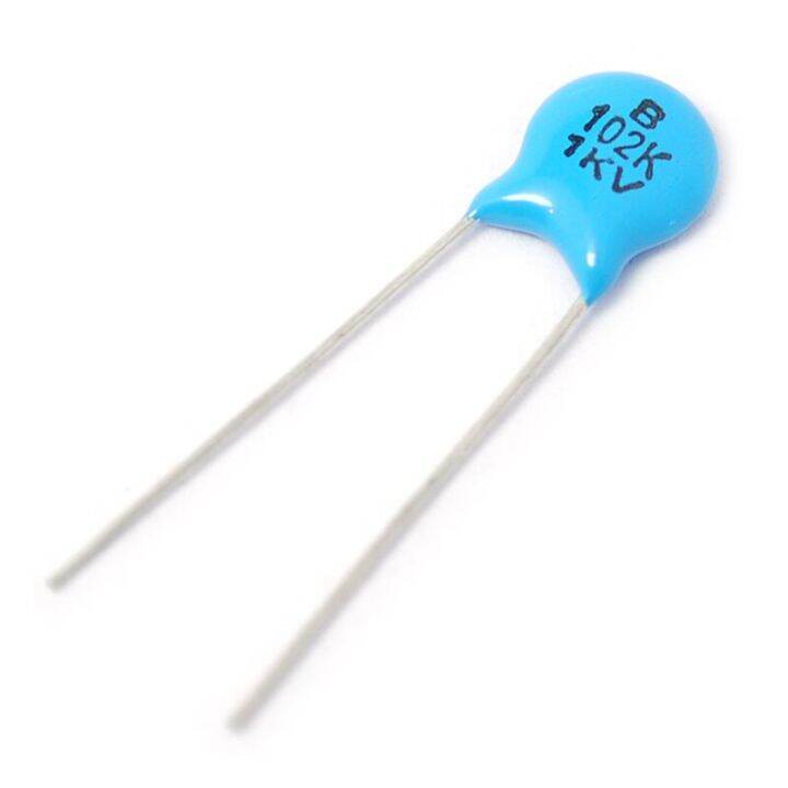 50PCS/LOT High Voltage Ceramic Capacitor 102K 1KV/102 1000PF 1nF 1000V ...