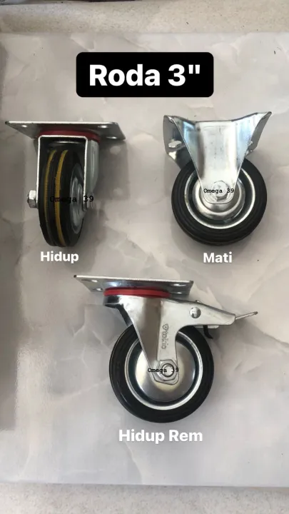 Roda Gerobak Etalase Trolley Lori 3 inch | Lazada Indonesia