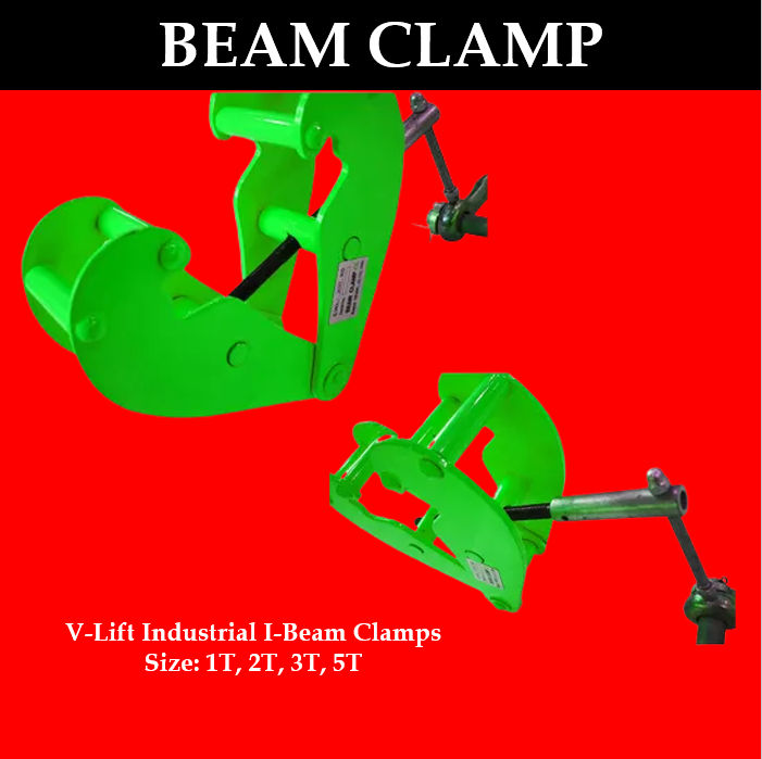 TOYU 1T -5T Green Girder Clamp Steel Universal LIFTING Beam Clamp V ...
