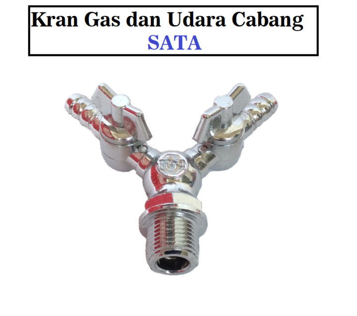 SATA Kran Gas dan Udara Cabang 2 / Kran Gas Cabang / Keran Gas Double ...