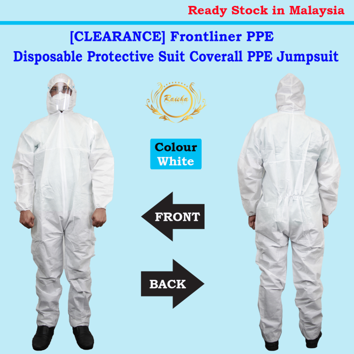 [CLEARANCE] Frontliner PPE Disposable Protective Suit Coverall PPE ...