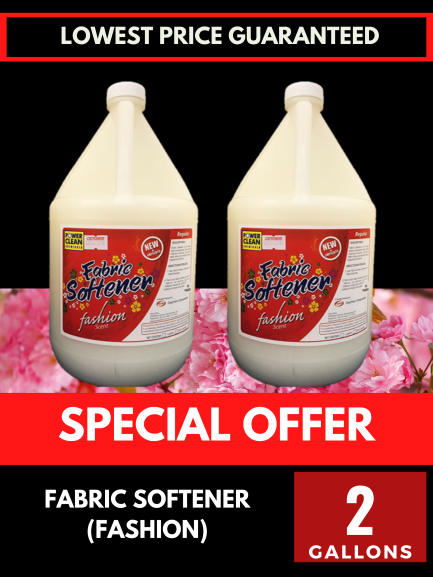 (PACK OF 2 GALLONS) FABRIC SOFTENER FASHION Regular Scent Conditioner ...