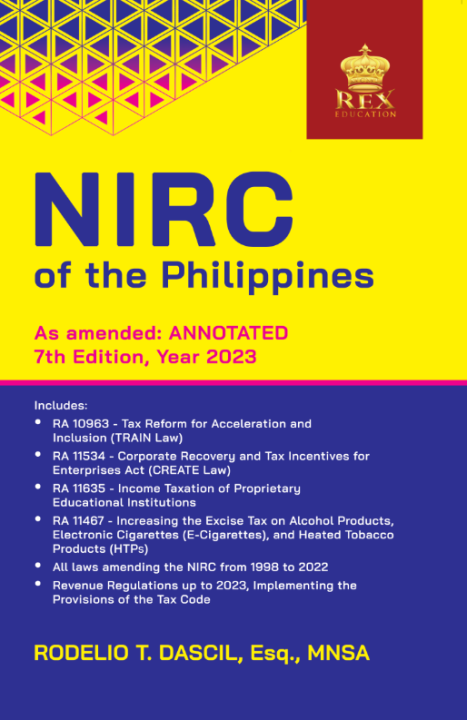 NIRC of the Philippines (2023 Edition) by Rodelio Dascil (Paper Bound) | Lazada PH