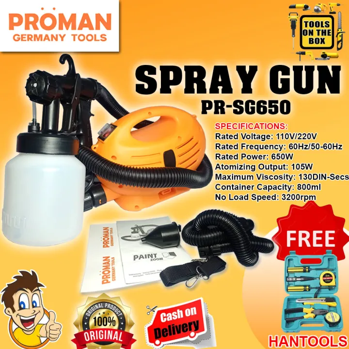 Proman Germany Tools Spray Gun PR-SG650 with Free Handtools | Lazada PH