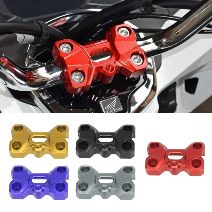 Motorcycle CNC Handlebar Riser Mount Clamp Top Cover For Honda PCX 160 ...
