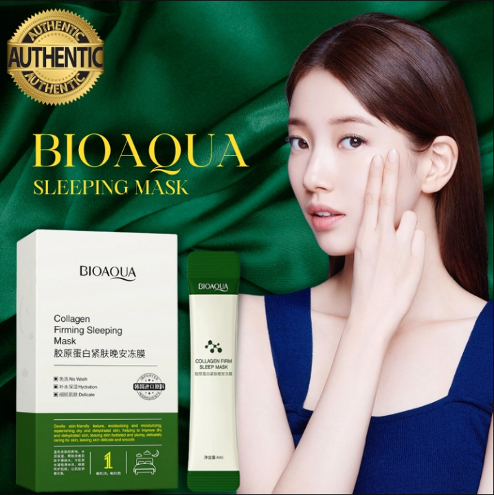 [20PCS/BOX] Bioaqua Collagen Firming Sleeping Mask Hydrating and ...