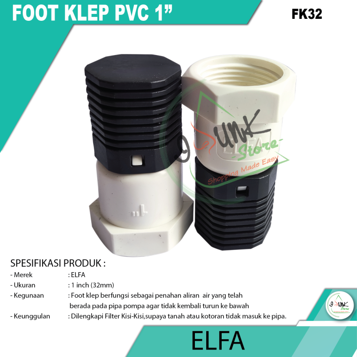 Foot Valve / Foot Klep / Tusen Klep PVC 1 Inch | Lazada Indonesia