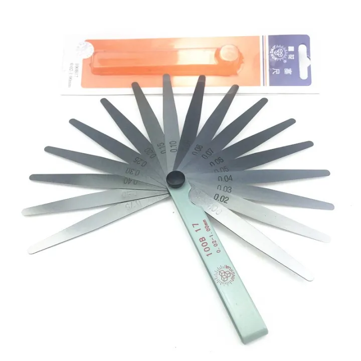 ส่งฟรี…!!ฟิลเลอร์เกจ (FEELER GAUGE) ตั้งวาล์ว 0.02-1.0MM | Lazada.co.th
