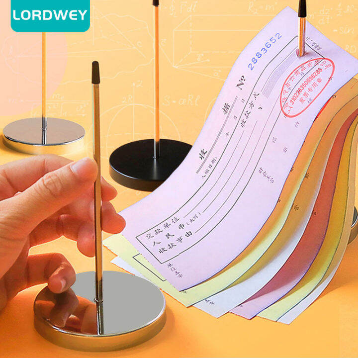 LORDWEY Bill Fork Desk Receipt Memo Holder Ticket Paper Summons Fork ...