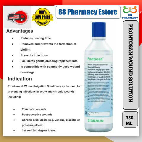 BRAUN PRONTOSAN WOUND IRRIGATION SOLUTION 350ML | Lazada