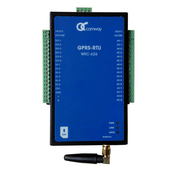 GPRS RTU 8AI 6DI 6DO, 2 RS485 Modules RTU master and slave, Digital og ...
