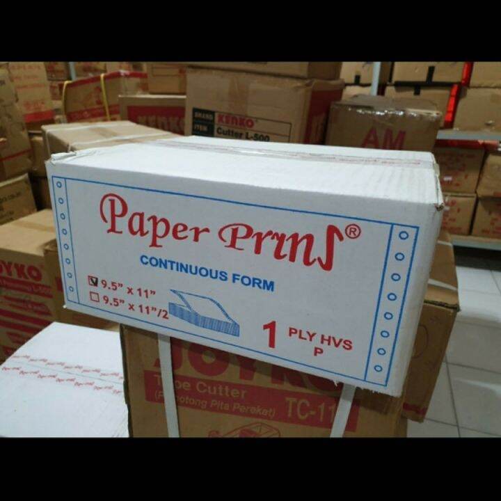 Paper Prins Continuous Form / Kertas Komputer 1 Ply Rangkap 1 Full / 1 ...