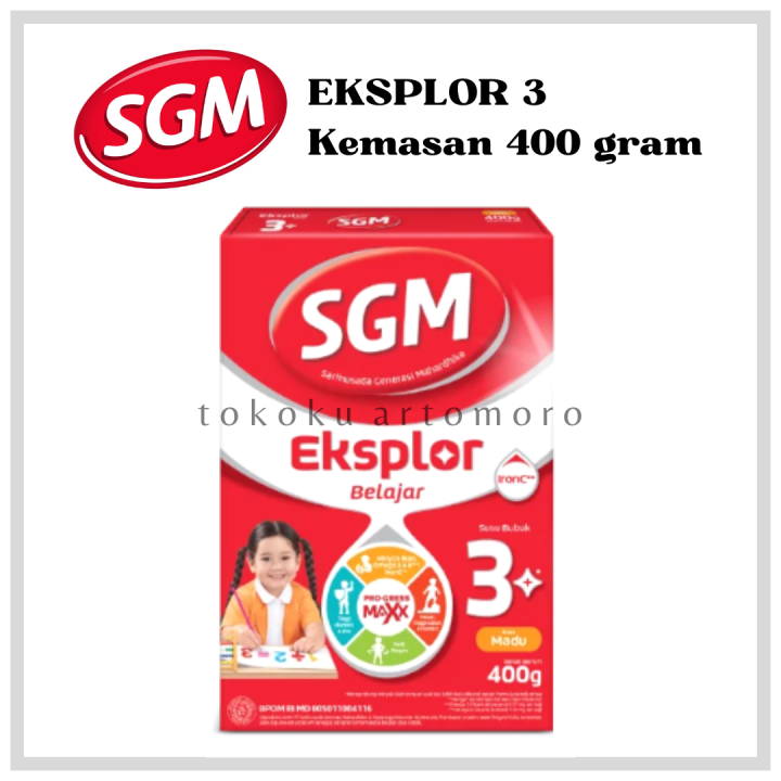 SGM Eksplor 3 Plus Dengan Iron C Kemasan 400 gr - Susu Bubuk Untuk Anak Diatas 3 Tahun - Susu ...