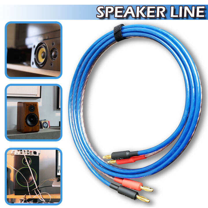 Hi Fi Speaker Cable for Audiophile Speaker Cord Wire Banana Plug ...