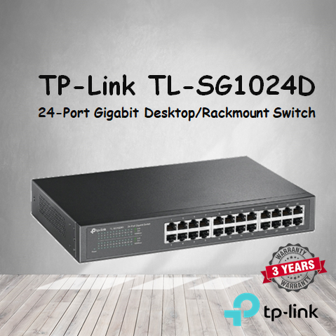 TP-LINK TL-SG1024D 24-Port Gigabit Desktop/Rackmount Switch | Lazada