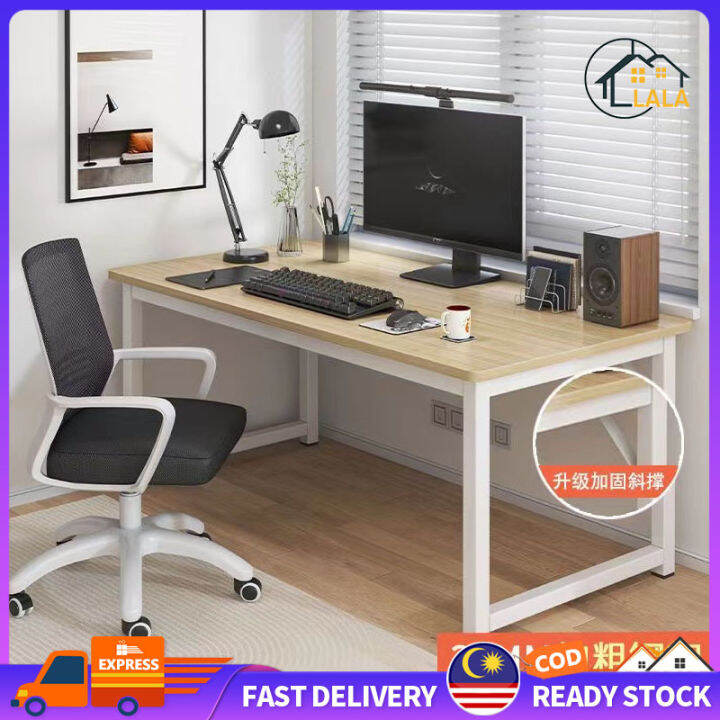 LALA【HOT】140/120CM Home Office Table Meja belajar Study Table Desk ...