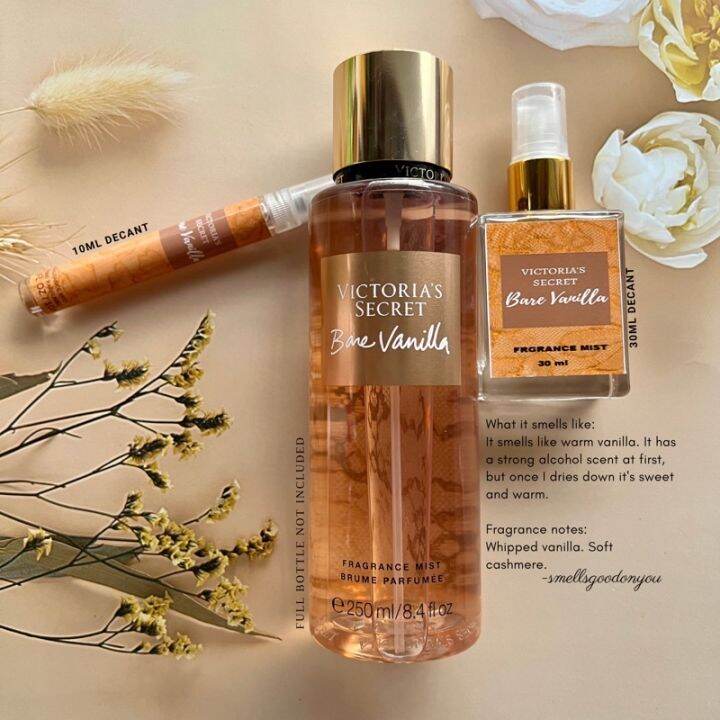 BARE VANILLA 10ml&30ml | LA CREME SAMPLER BOTTLES Victoria's Secret ...