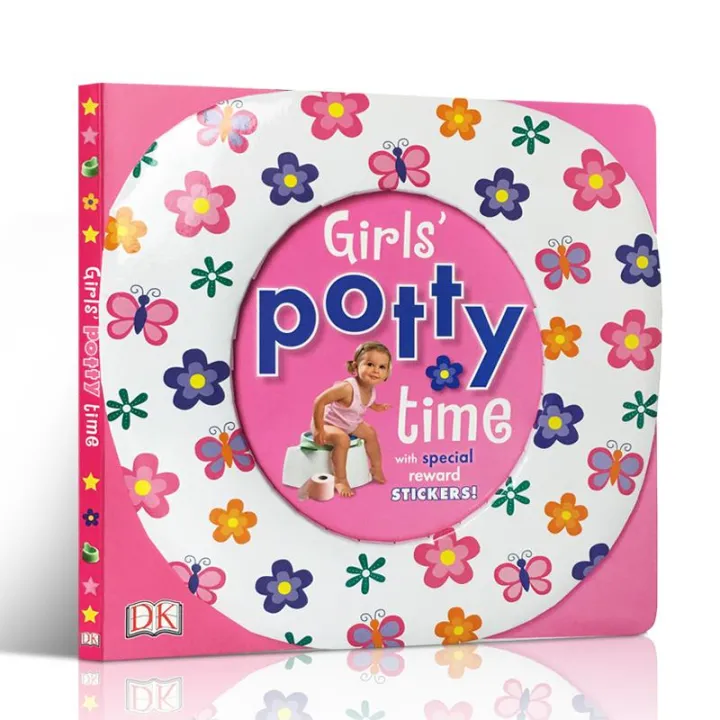 milu DK Girls' Potty Time Original English board book Popular Colouring ...