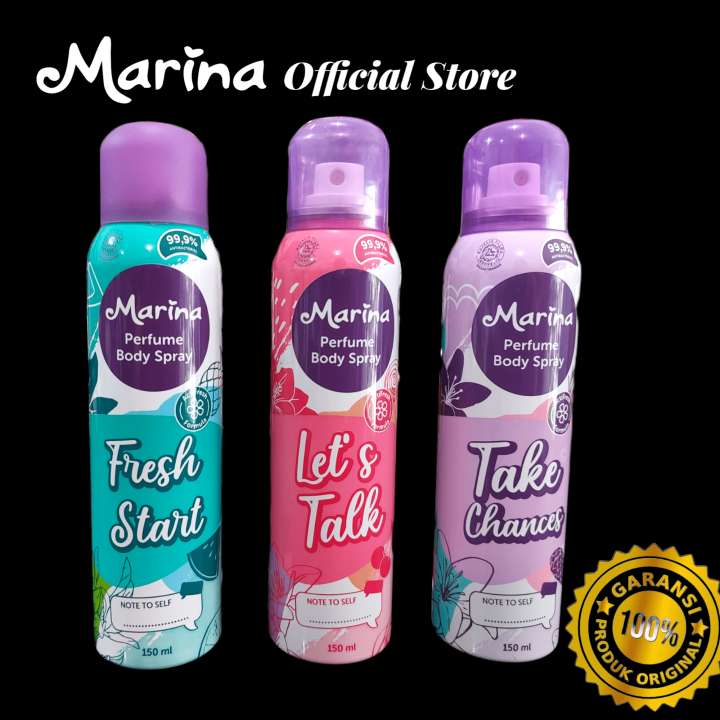 MARINA Perfume Body Spray 150ml | Lazada Indonesia