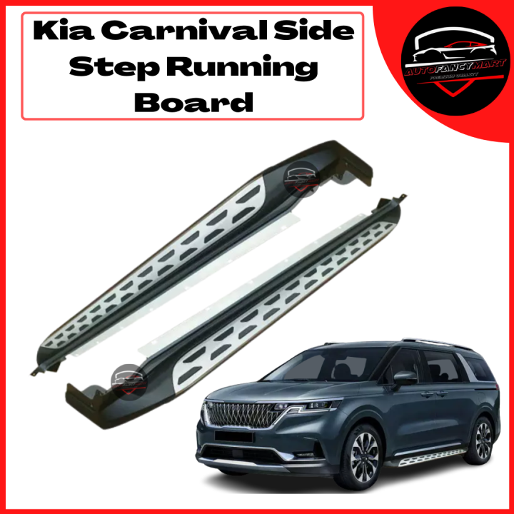 Kia Carnival 2022 Side Step Running Board White Black | Lazada