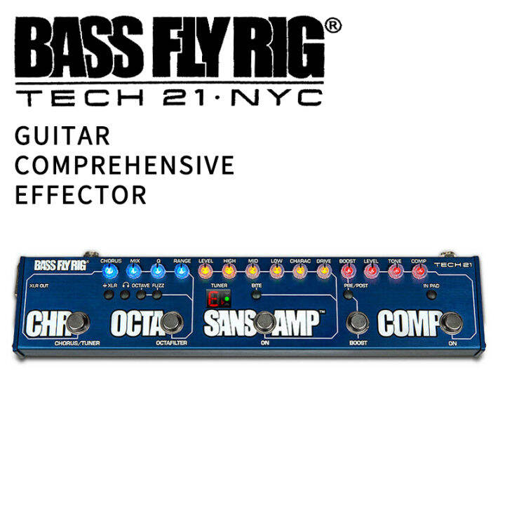 Tech 21 bass fly rig comp boost SansAmp eight core Chr bass guitar ...