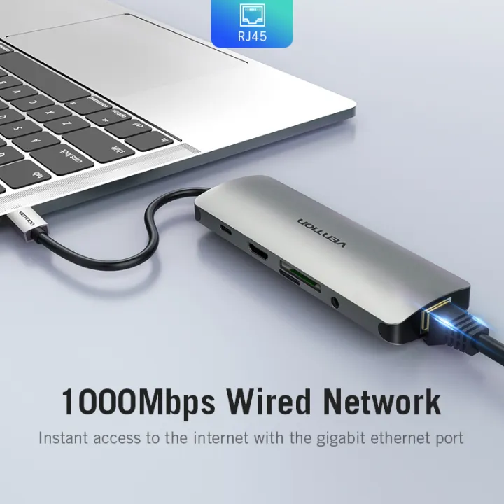 Vention Thunderbolt 3 Dock Adapter Hub USB C to HDMI RJ45 USB 3.0 Audio ... Vention Thunderbolt 3 Dock Adapter Hub USB C to HDMI RJ45 USB 3.0 Audio ...