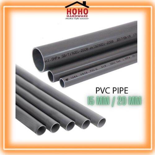 PVC PIPE CLASS 4 FT ( 4KAKI ) x 1/2''(15mm), 3/4''(20mm) | Lazada