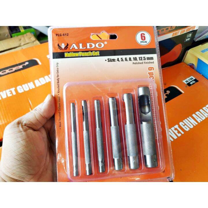 Alat Plong Set 6pcs / Hollow Punch / Mata Besi Plong Pukul Alat ...