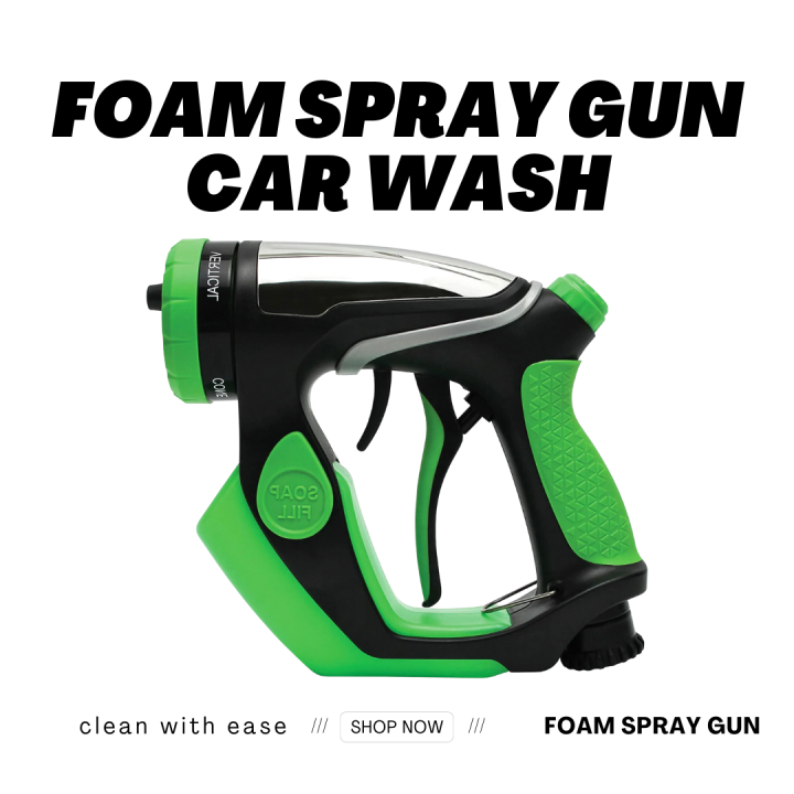Clean with Ease: 4-in-1 Spray Gun Foaming Soap Nozzle Kit with High ...